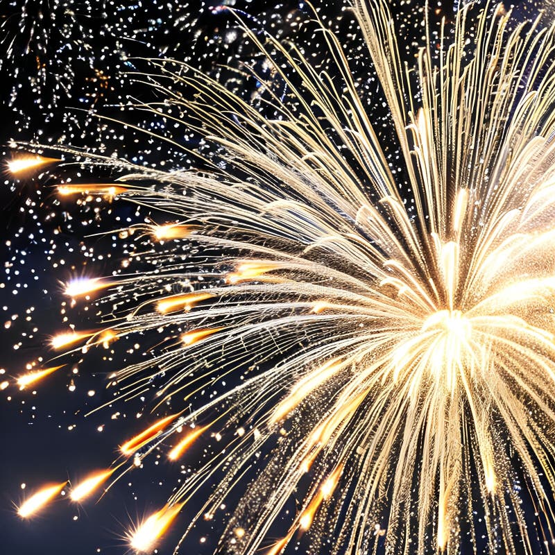 A Bubbly and Bursting Texture with Exploding Fireworks and Champagne ...