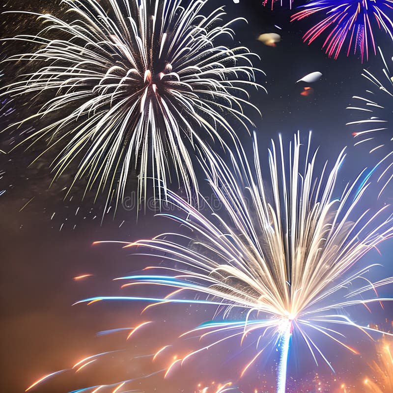 A Bubbly and Bursting Texture with Exploding Fireworks and Popping ...