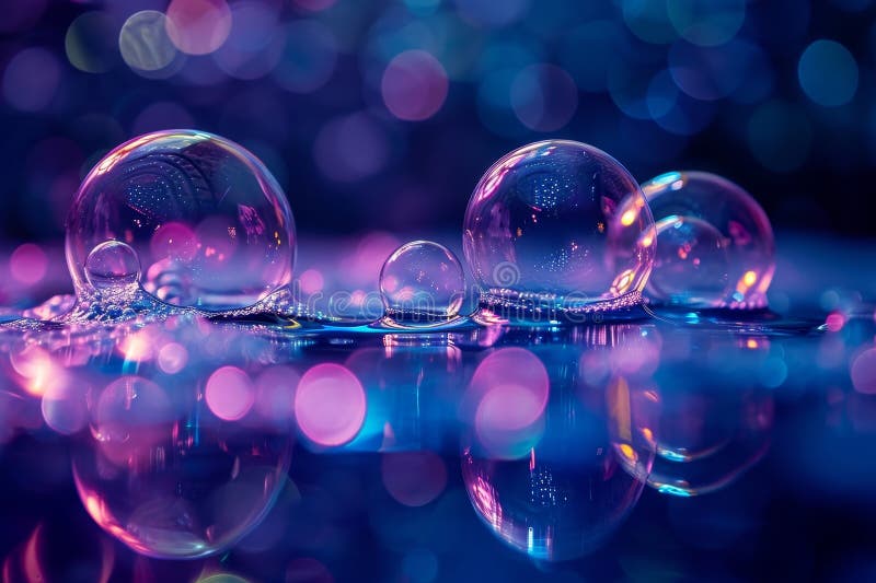 Bubbly Reflections stock illustration. Illustration of mesmerizing ...