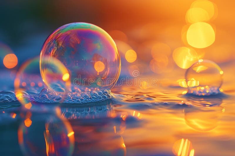 Bubbly Reflections stock illustration. Illustration of visual - 307133725