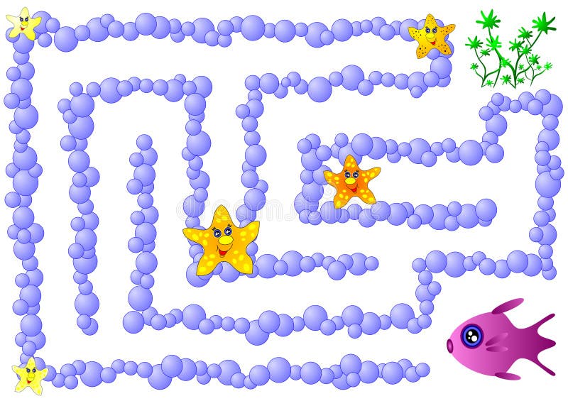 Bubbly Sea Labyrinth stock illustration. Illustration of bubbles - 23649361