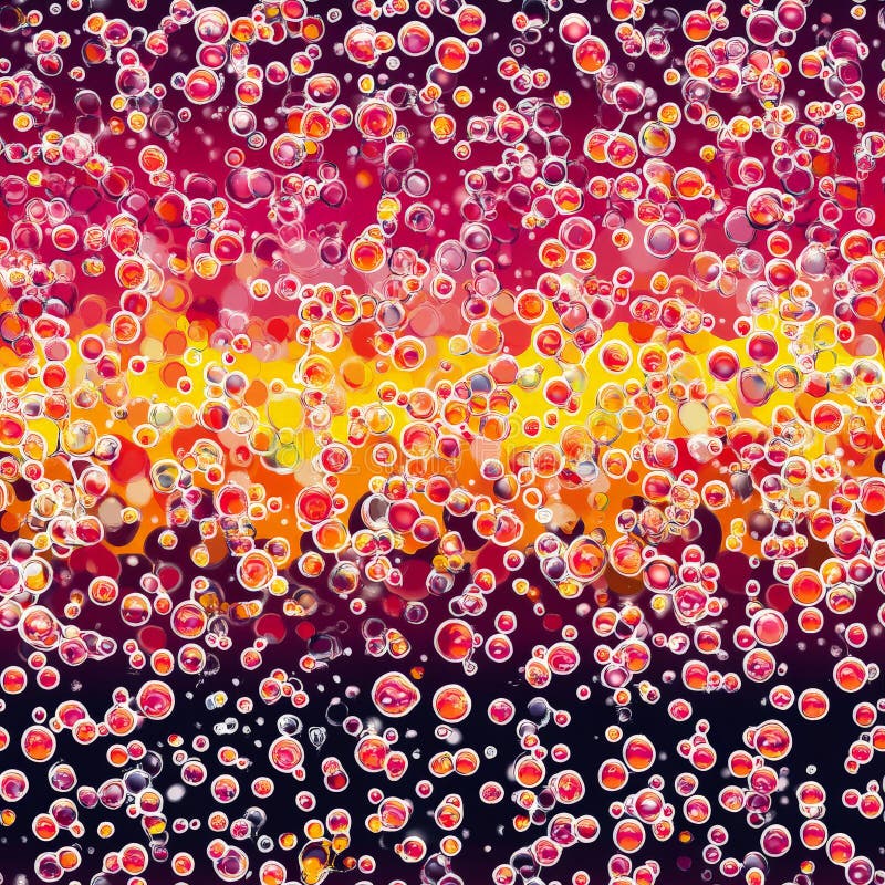 A Bubbly Soda Fizz Pattern, Where Small Rising Bubbles Create a ...