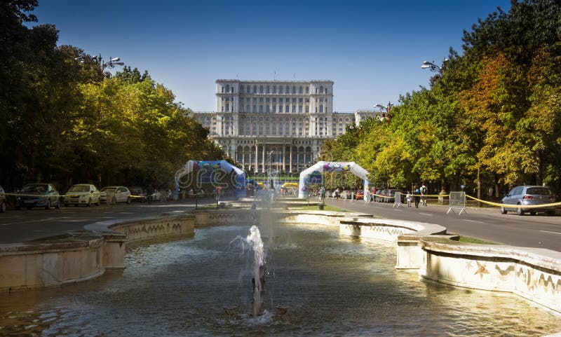 Bucarest Parliament Palace editorial stock image. Image of large - 60578809