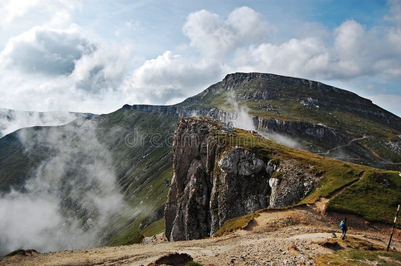 Bucegi Landscape stock photo. Image of covered, cloudscape - 26088334