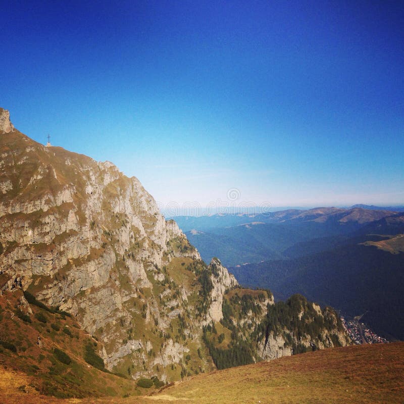 Bucegi mountains view stock image. Image of romania, caraiman - 45951753