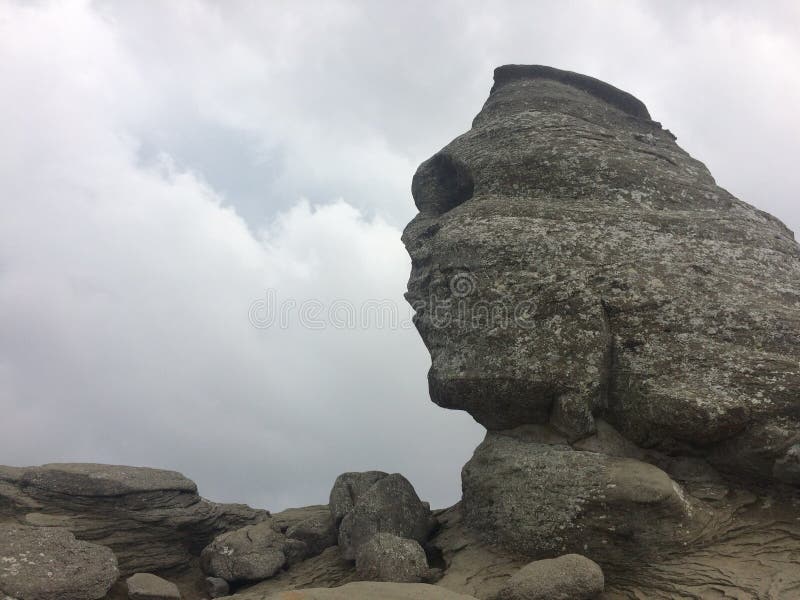 Bucegi sfinx arkivfoto. Bild av framsida, sfinx, berg - 76246212