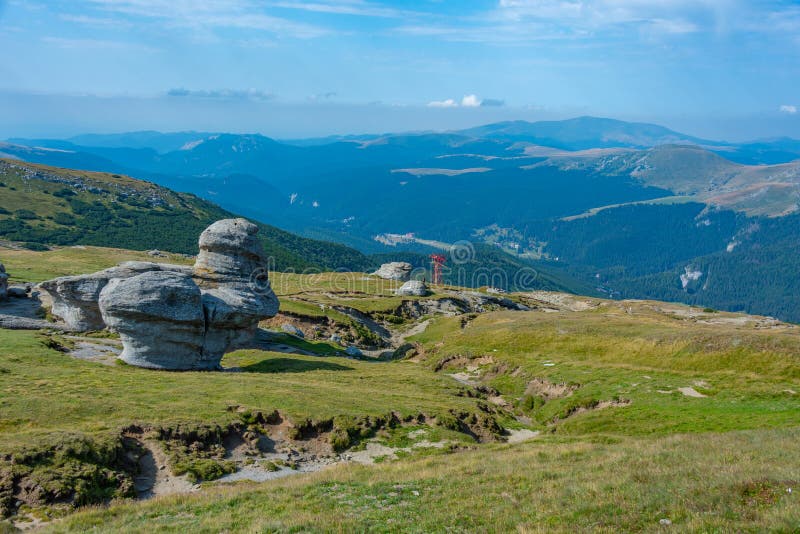 Bucegi Sphinx in Bucegi Mountains in Romania Stock Image - Image of ...