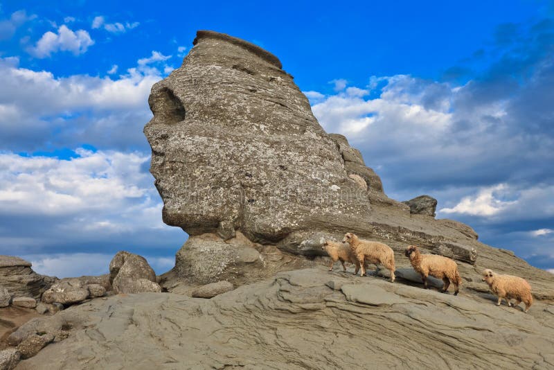 The Bucegi Sphinx , Romania Stock Photo - Image of landscape, peak ...