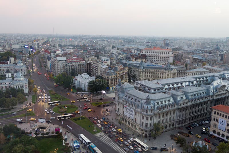 Bucharest - aerial view editorial image. Image of bucharest - 48272970