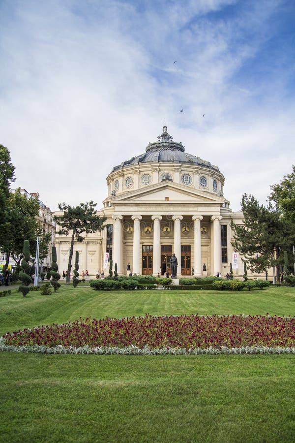 Bucharest - the Atheneum stock image. Image of centre - 42924889