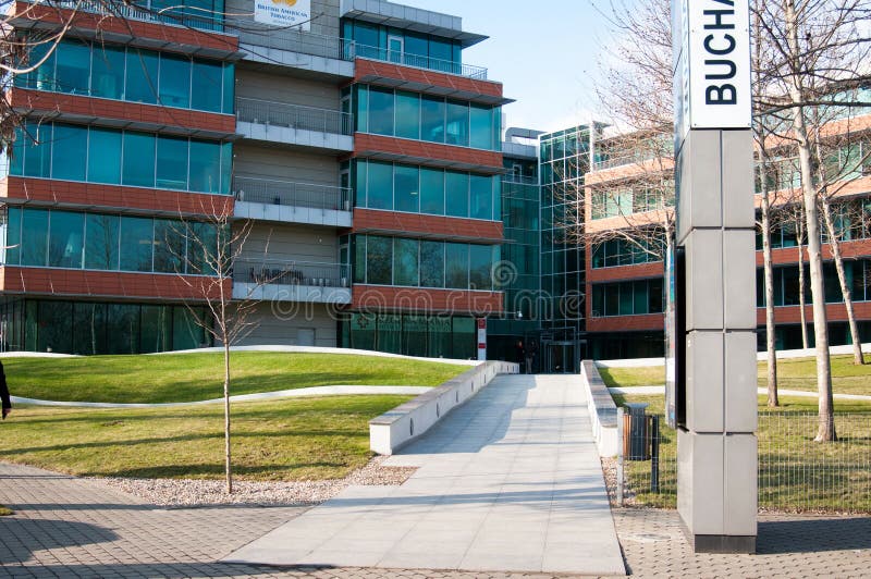 Bucharest Business District Editorial Image - Image of long, iconic ...