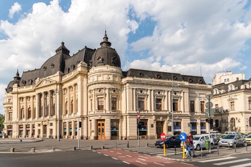 Bucharest Central University Library Editorial Photo - Image of built ...