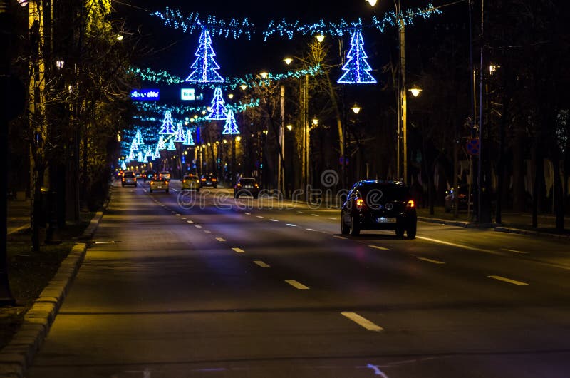 Bucharest Lights Night 2015 Editorial Stock Photo - Image of crowd ...