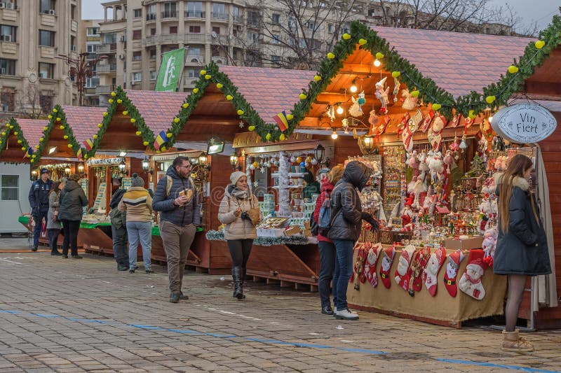 Bucharest Christmas Market 2023 Editorial Stock Photo - Image of ...