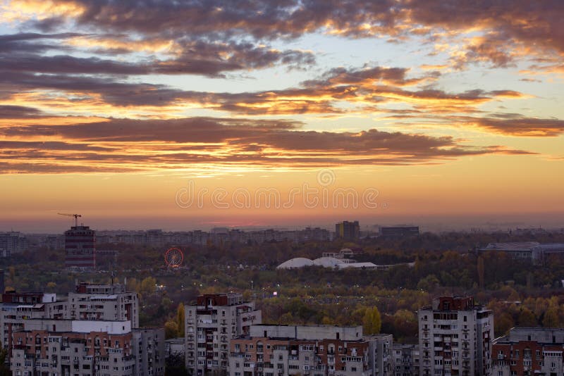 Bucharest cityscape stock image. Image of romanian, romania - 63544901