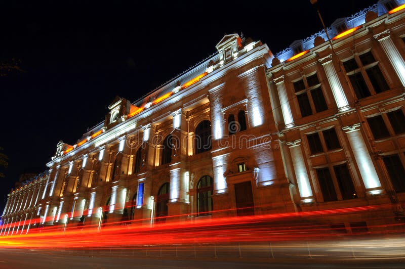 Bucharest courthouse stock image. Image of light, architectural - 14587717
