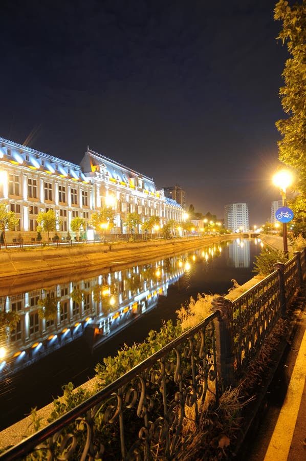 Bucharest Courthouse at Night Stock Image - Image of bucharest ...