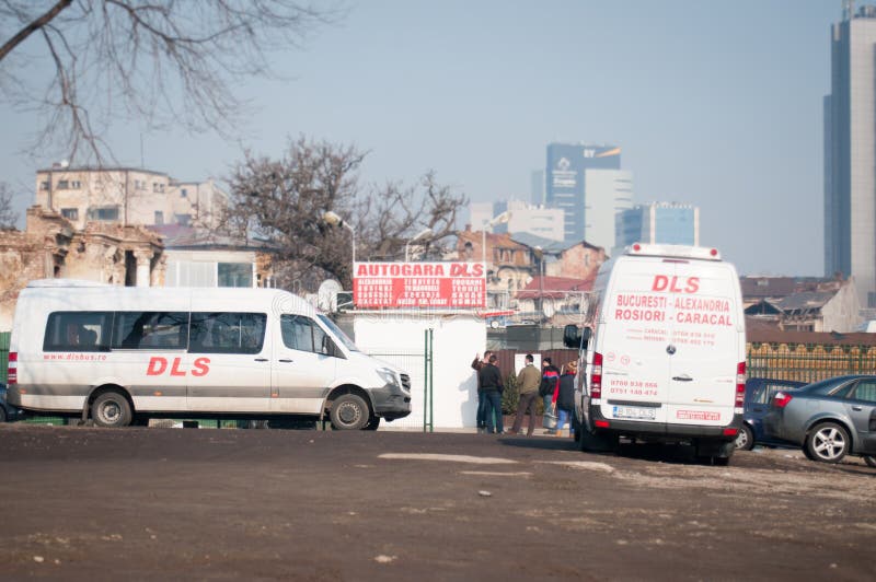 Bucharest dls bus station editorial stock photo. Image of station ...