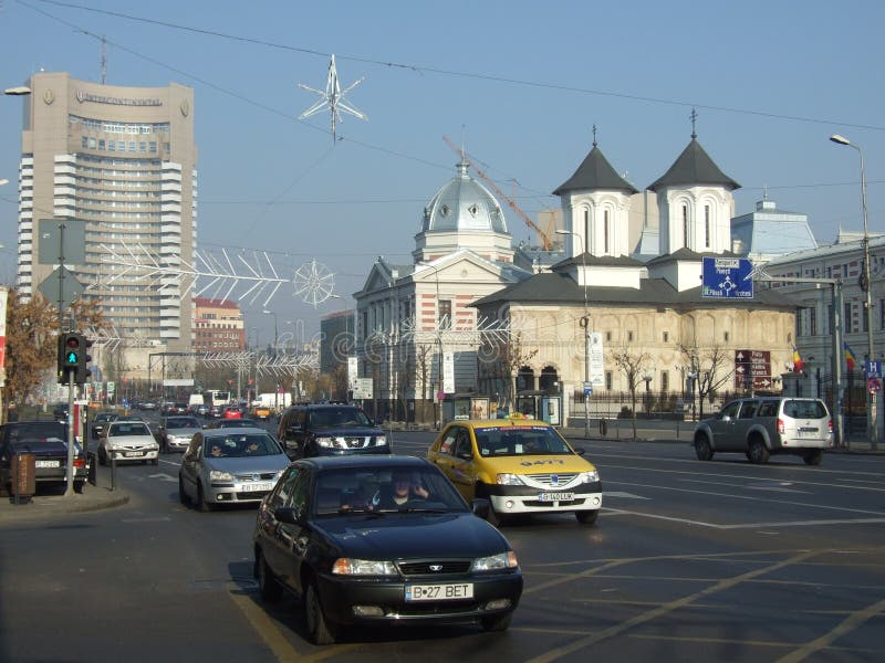 Bucharest downtown editorial stock image. Image of town - 42719719