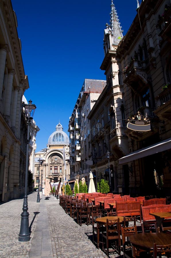 Old Historical Center Bucharest, Romania Editorial Stock Image - Image ...