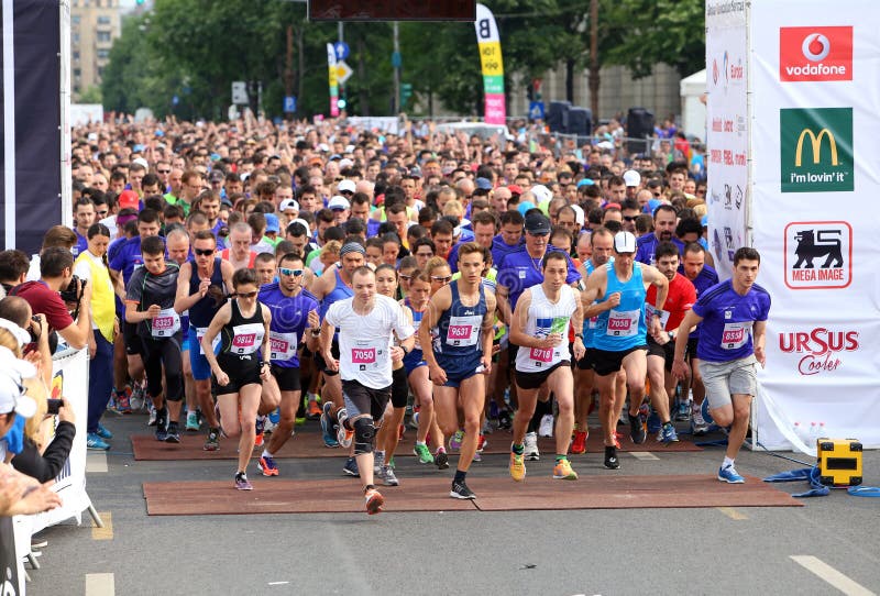Bucharest International Half Marathon 2015 Editorial Stock Image ...