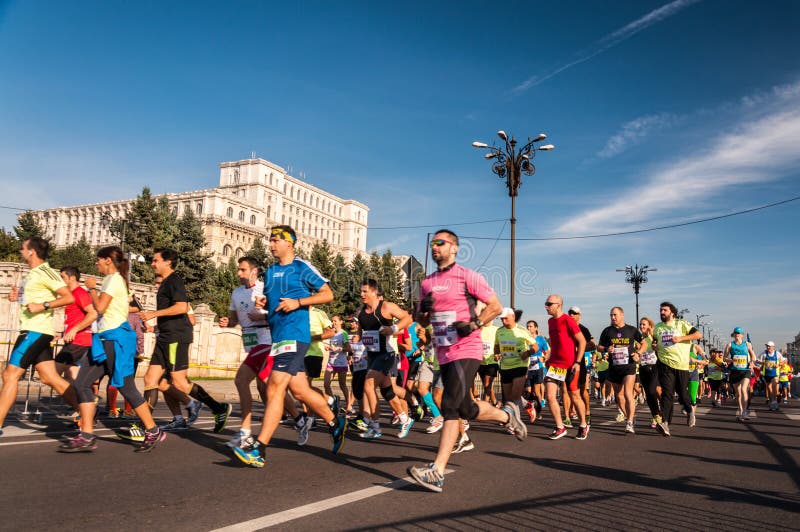 2015 Bucharest International Marathon Editorial Image - Image of ...