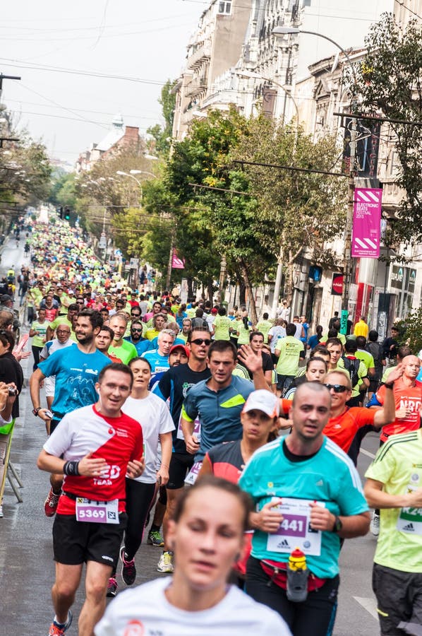 2015 Bucharest International Marathon Editorial Stock Image - Image of ...