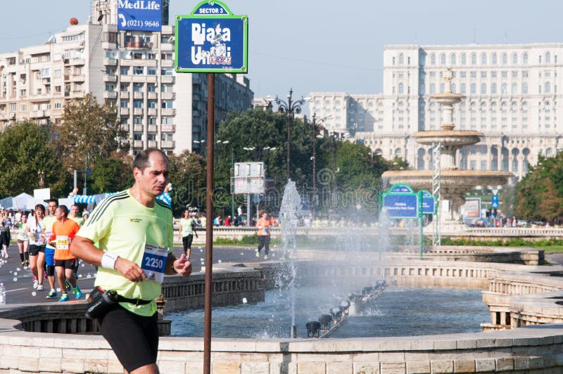 Bucharest marathon editorial stock photo. Image of bucharest - 71796108