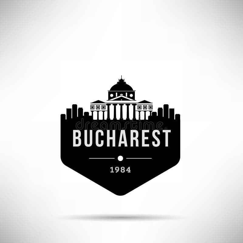 Bucharest Modern Skyline Vector Template Stock Illustration ...