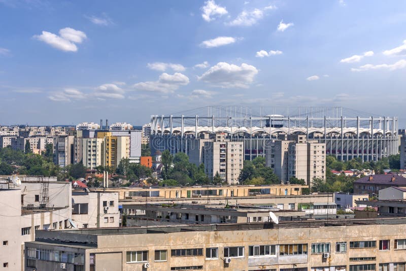 Bucharest Football Stadium National Arena. Stock Image - Image of ...