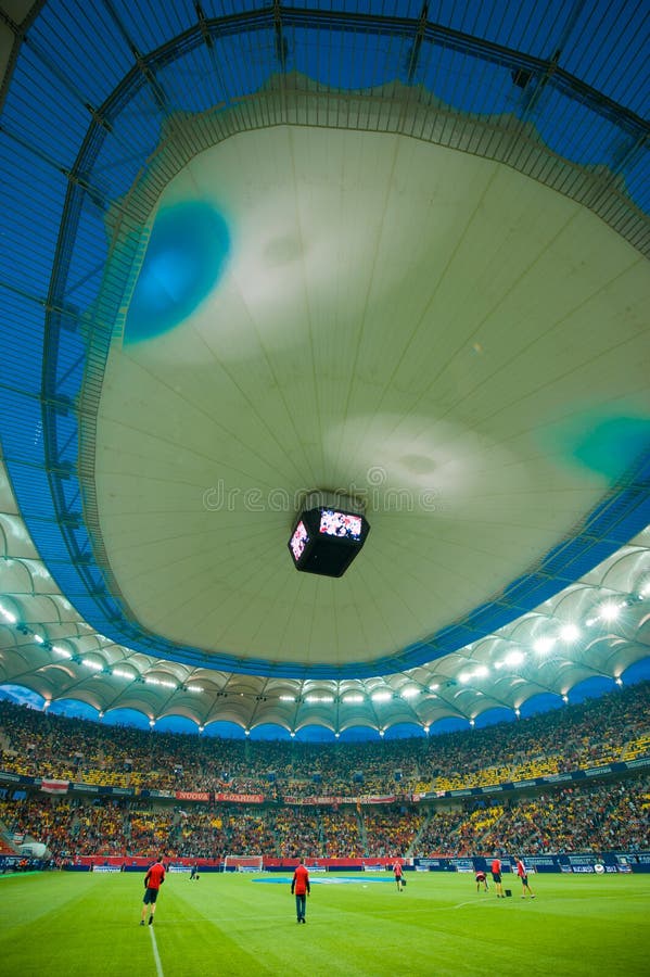 Bucharest National Arena editorial photography. Image of game - 27406102