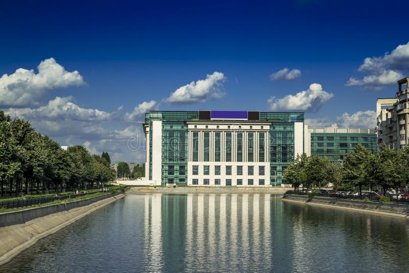 Bucharest National Library stock photo. Image of city - 25309636