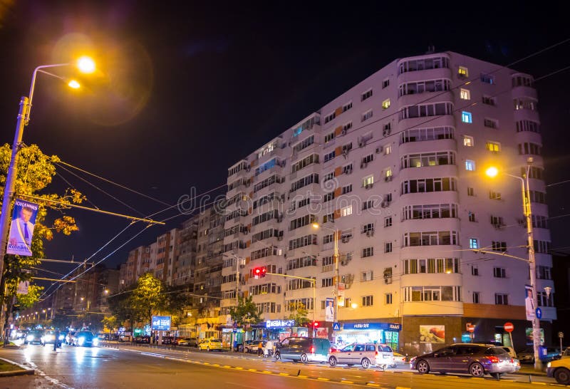 Bucharest in the night editorial image. Image of buildings - 51005865