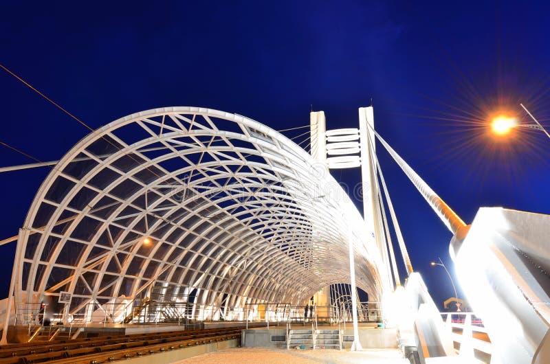 Bucharest by Night - Light Architecture Stock Image - Image of ...