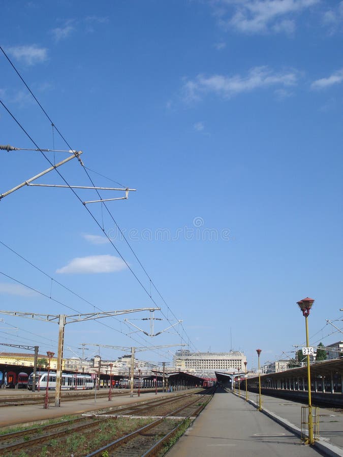 Bucharest North Railway Station Editorial Photography - Image of ...