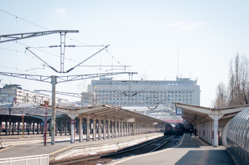 Bucharest North Station editorial photo. Image of gara - 49014556