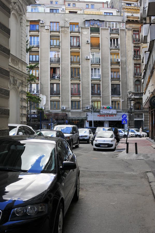 Bucharest Old Downtown Blocks Editorial Photo - Image of apartments ...