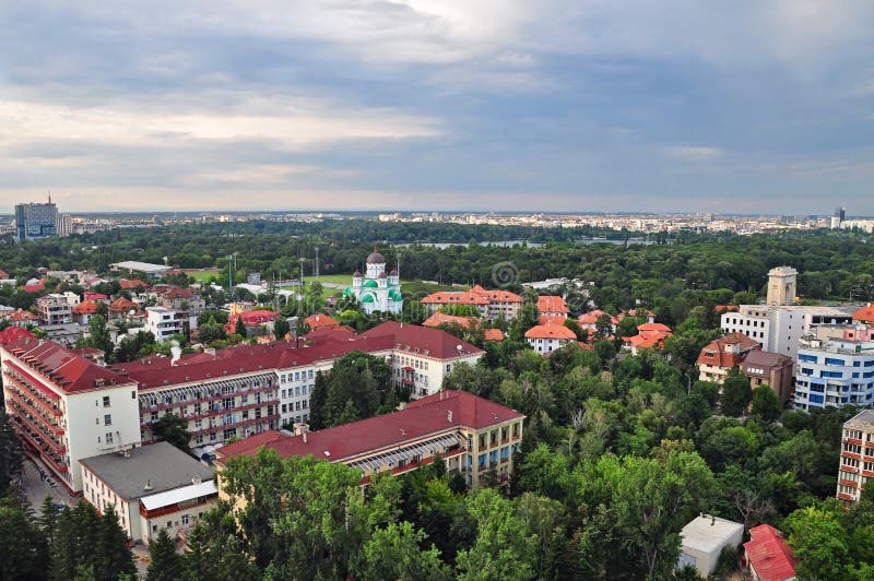 Bucharest panoramic view 3 stock image. Image of real - 25634475