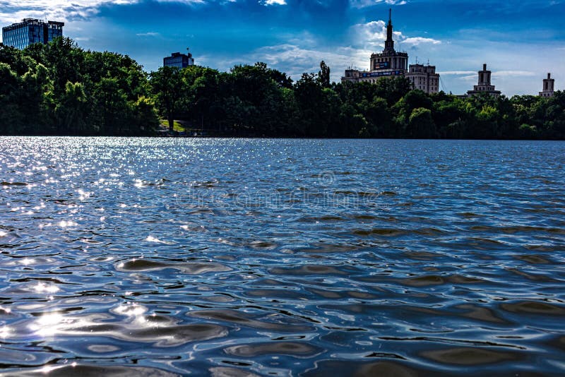 Bucharest Park View from Herastrau - Outdoors Stock Image - Image of ...