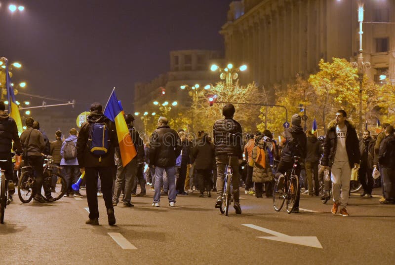 Bucharest Protest, Modifying the Laws of Justice Editorial Stock Photo ...
