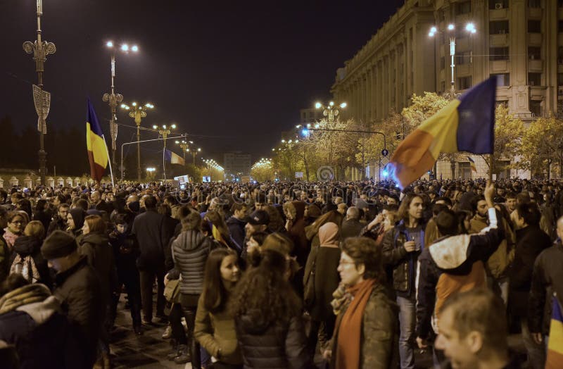 Bucharest Protest, Modifying the Laws of Justice Editorial Stock Photo ...