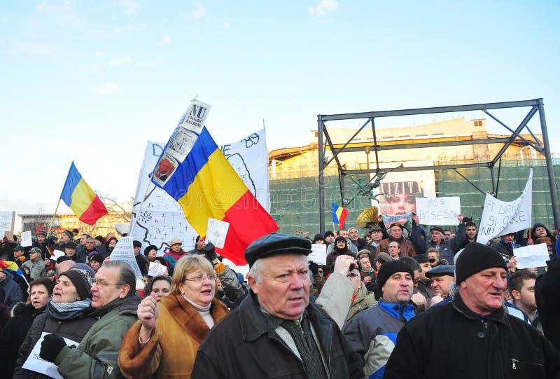 Bucharest Protest - University Square 5 Editorial Image - Image of ...