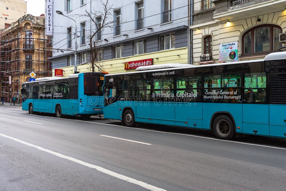Bucharest Public Transportation STB Buses in Bucharest, Romania, 2020 ...