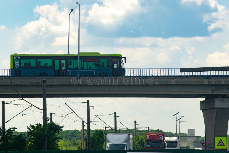 Bucharest ring road editorial image. Image of circular - 279329470