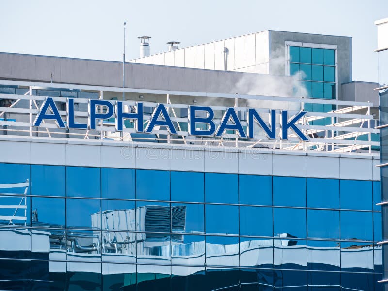 Alpha Bank Building in Athens, Greece Editorial Photography - Image of ...