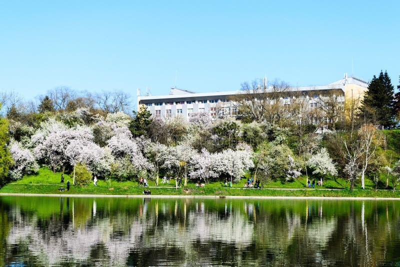Tineretului Park, Springtime, Bucharest. Editorial Photo - Image of ...