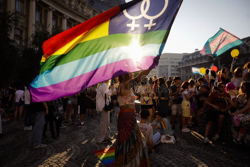 People Attend the Bucharest Pride in Downtown Bucharest Editorial Stock ...