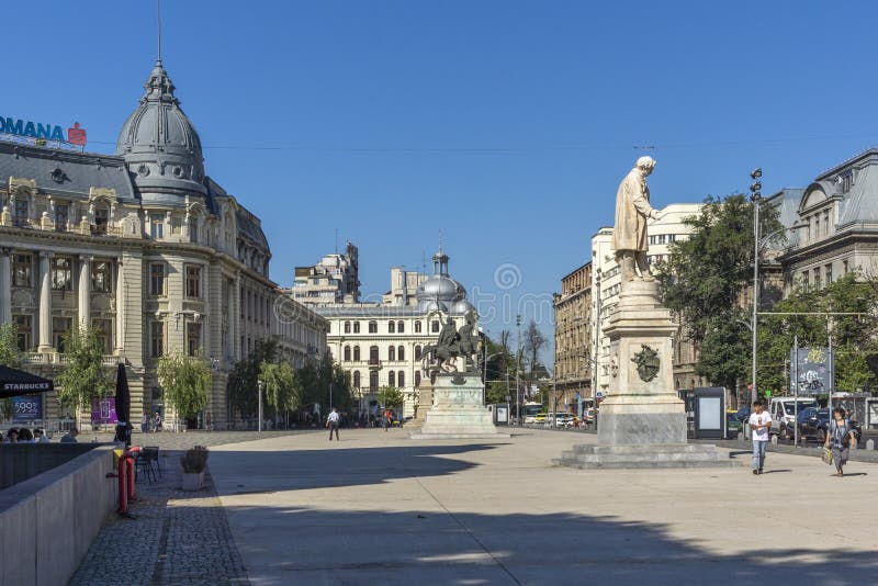 University Square in City of Bucharest, Romania Editorial Stock Photo ...