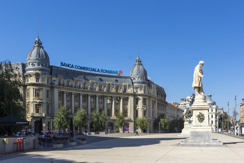 University Square in City of Bucharest, Romania Editorial Image - Image ...