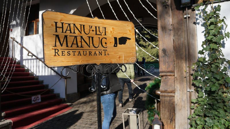 Bucharest, Romania - December 20, 2022: Restaurant Hanu Lui Manuc at ...